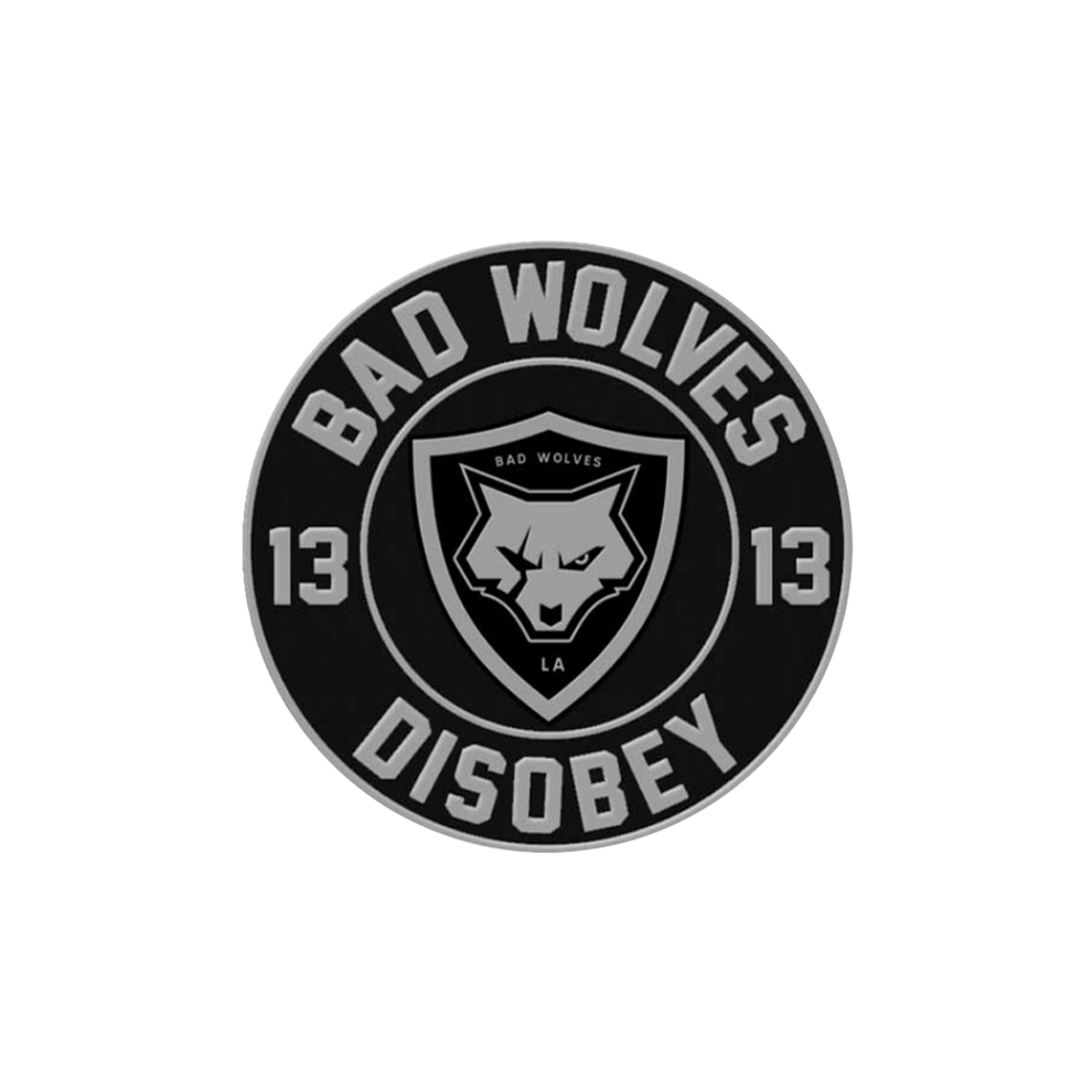 Official Bad Wolves Store - Wolf Shield Logo Disobey Patch